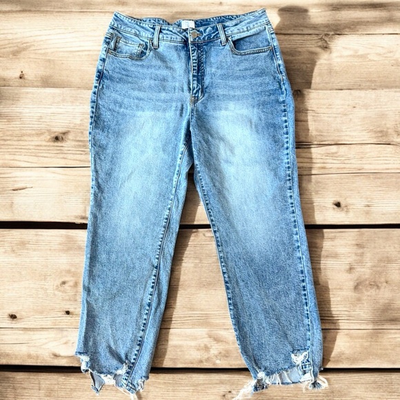 Time and Tru | Jeans | Time And True Classic Blue High Rise Distressed ...